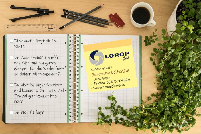 Büromitarbeiter – LOROP GmbH